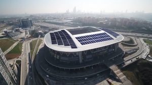 Estadio Nef recibe Récord Guinness por sistema solar más potente